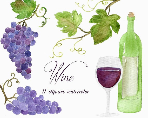 Clipart Grapes Wine