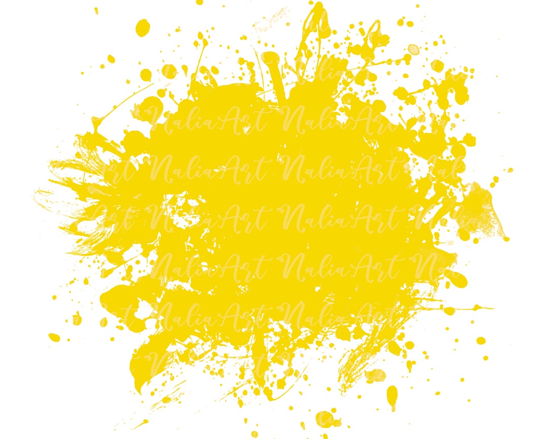 Background Paint Splatter Yellow Splash Background Splatter Background ...