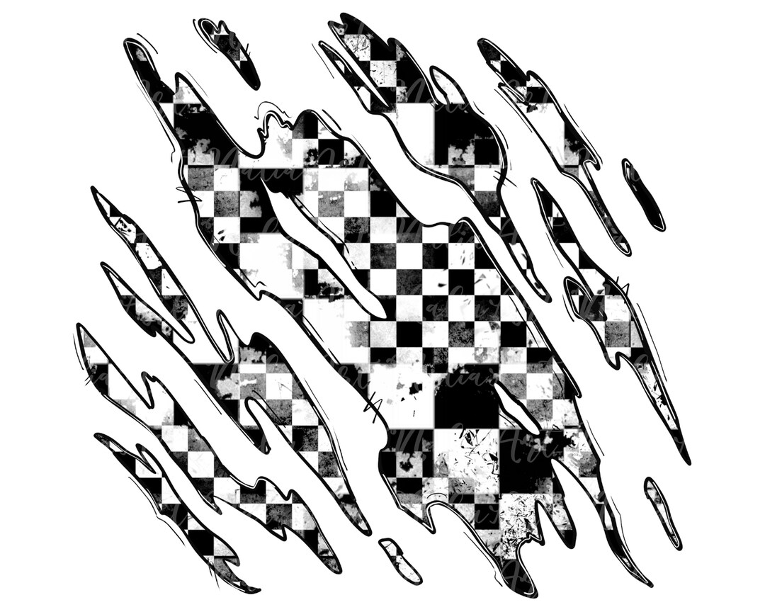 Ripped Scratch Mark Background Checkered Flag Grunge Splash Frame ...