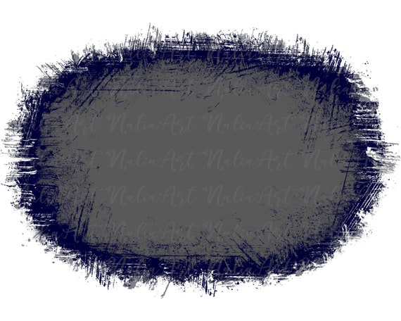 Frame Splatter Blue Grey Background Printable Artwork - Etsy
