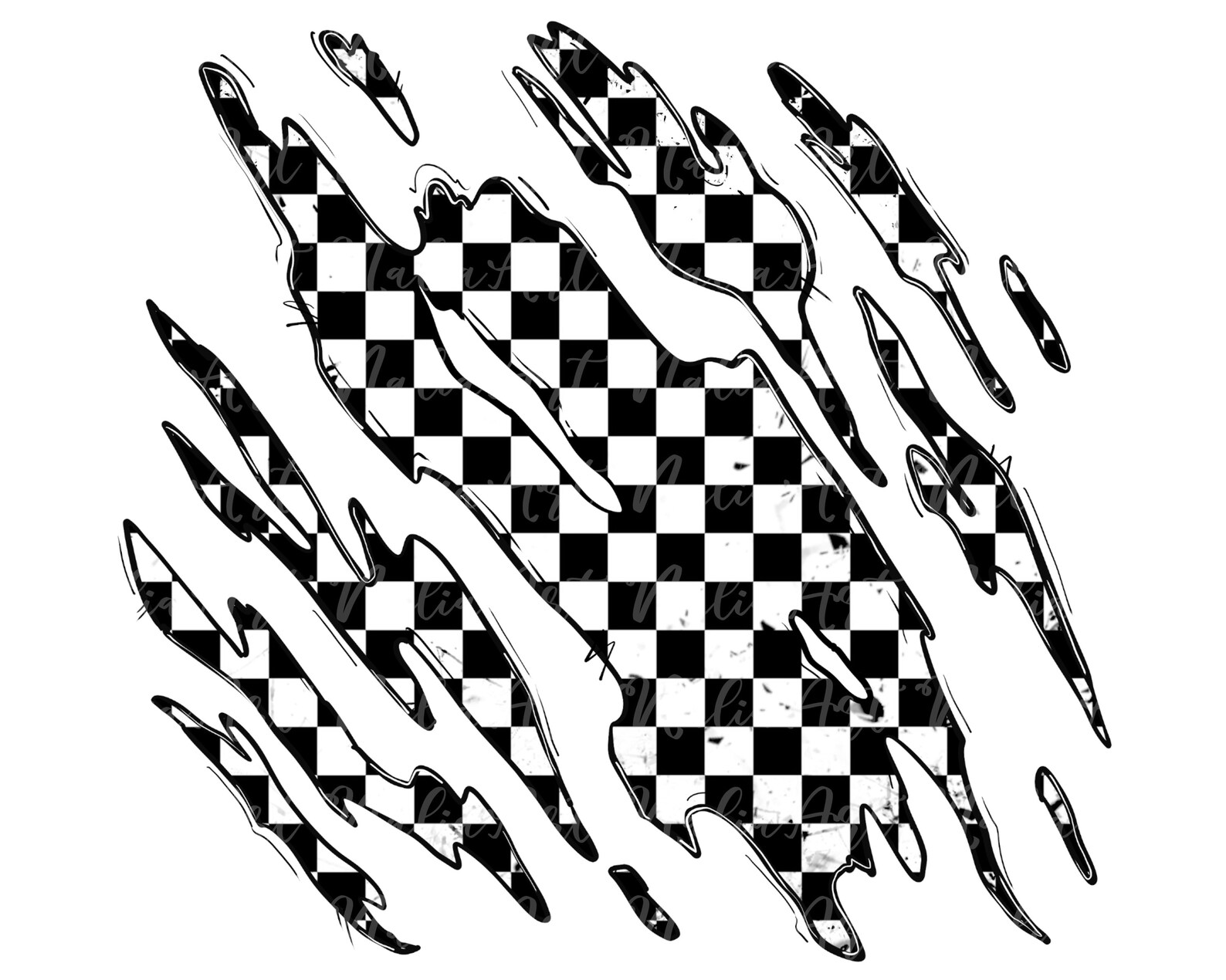 Ripped Scratch Mark Background Checkered Flag Grunge Splash - Etsy