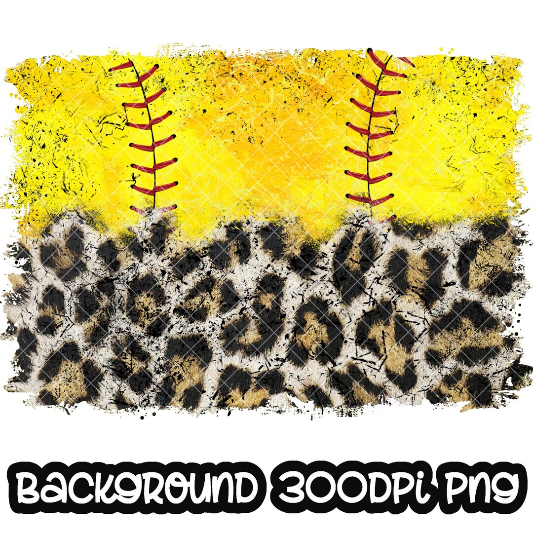 Background Leopard and Softball Grunge | Distressed Print Leopard ...