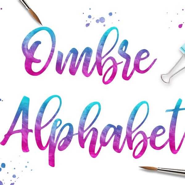 Alphabet Clipart - Etsy