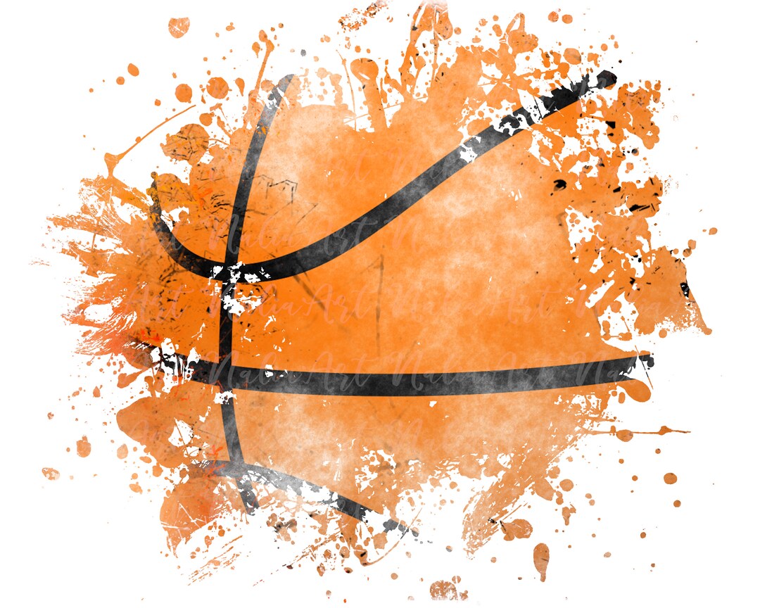Background Basketball Grunge Distressed Print Basketball Splash Frame ...