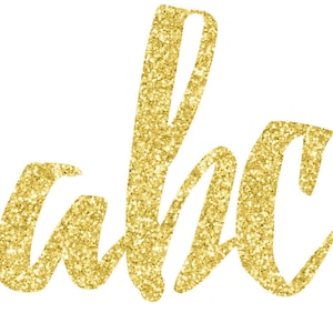 Gold Glitter Alphabet Clip Art, Gold Alphabet, Digital Clipart, Numbers ...
