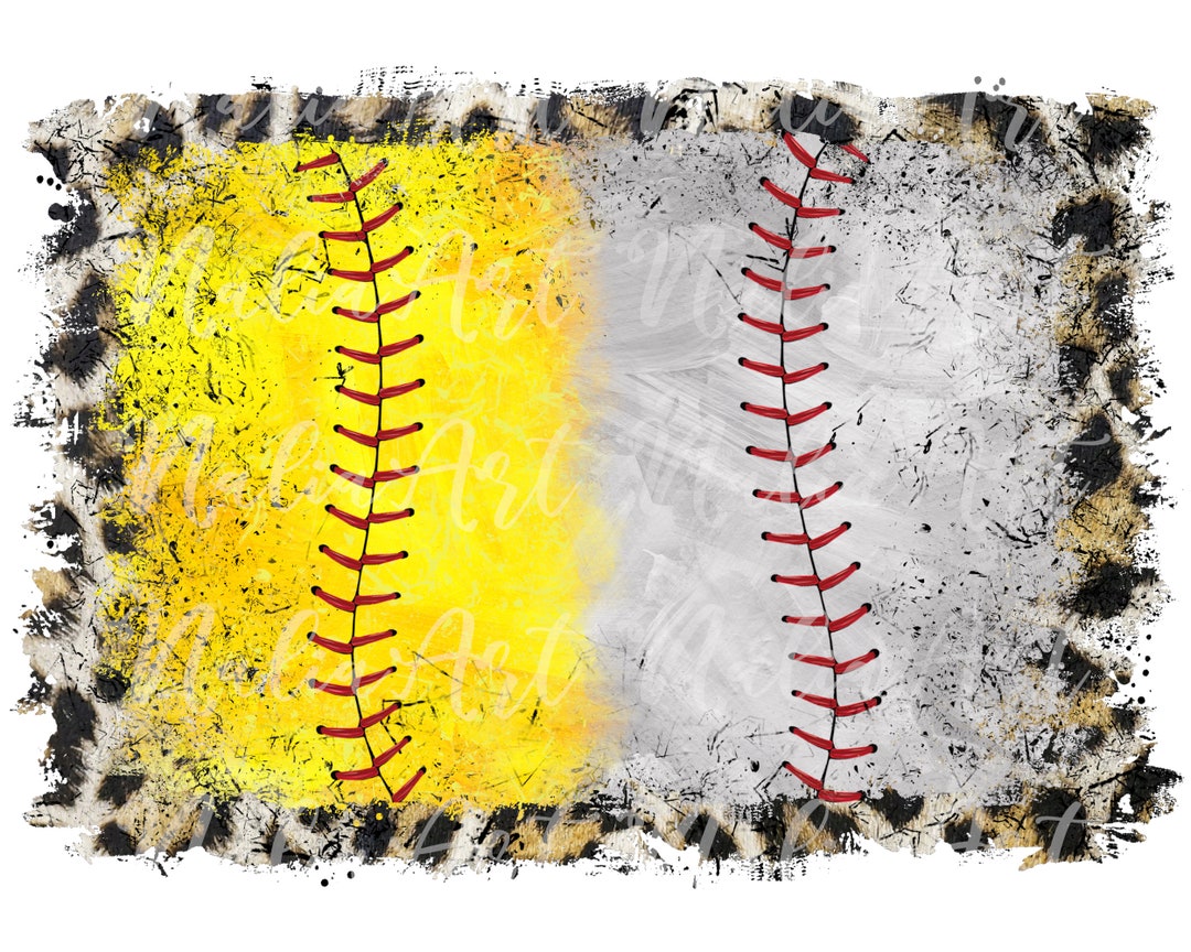 Background Leopard and Baseball Softball Grunge Distressed Print ...