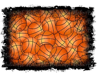 Distressed Basketball Png Background. - Etsy
