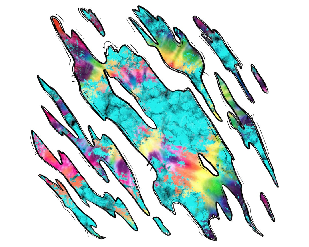 Ripped Scratch Mark Background Turquoise Tie Dye Grunge Splash Frame ...