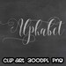 Chalkboard Alphabet Clip Art, Chalk Digital Clipart, Font, Letters ...