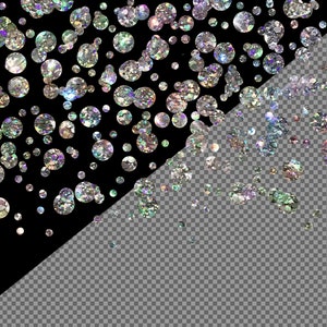 Silver Rainbow Glitter Border, Confetti Borders, Clipart Glitter , Clip ...