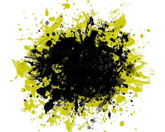 Yellow Splatter Paint
