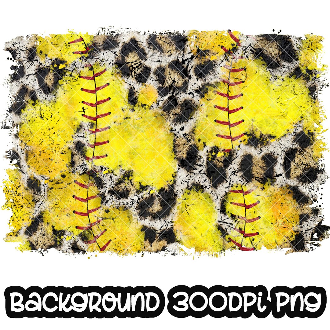 Background Leopard and Softball Grunge | Distressed Print Leopard ...