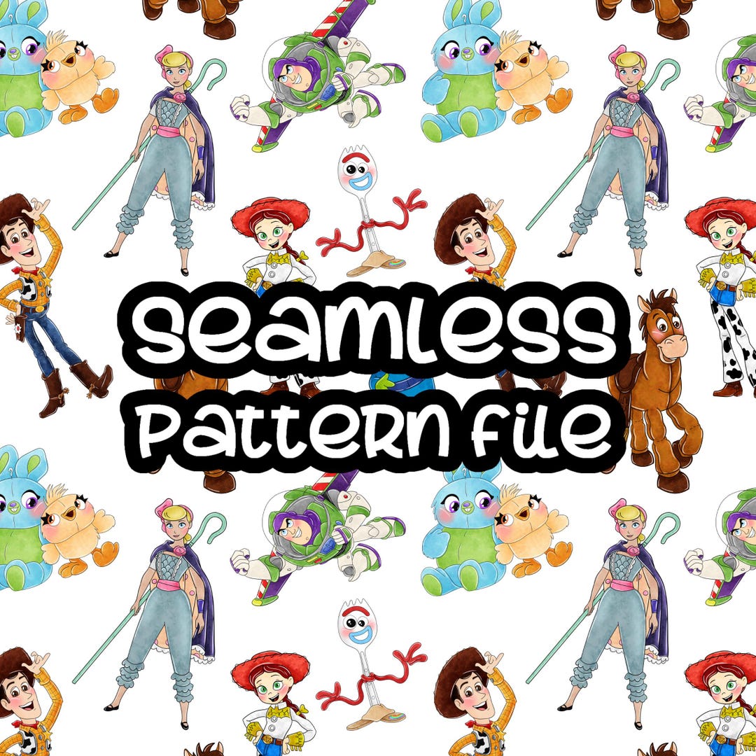 Toy Story Seamless Pattern, Digital Paper Background Download JPG - Etsy