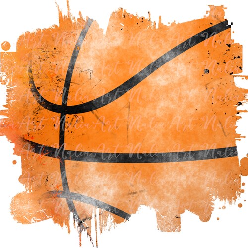 Distressed Basketball Png Background. - Etsy