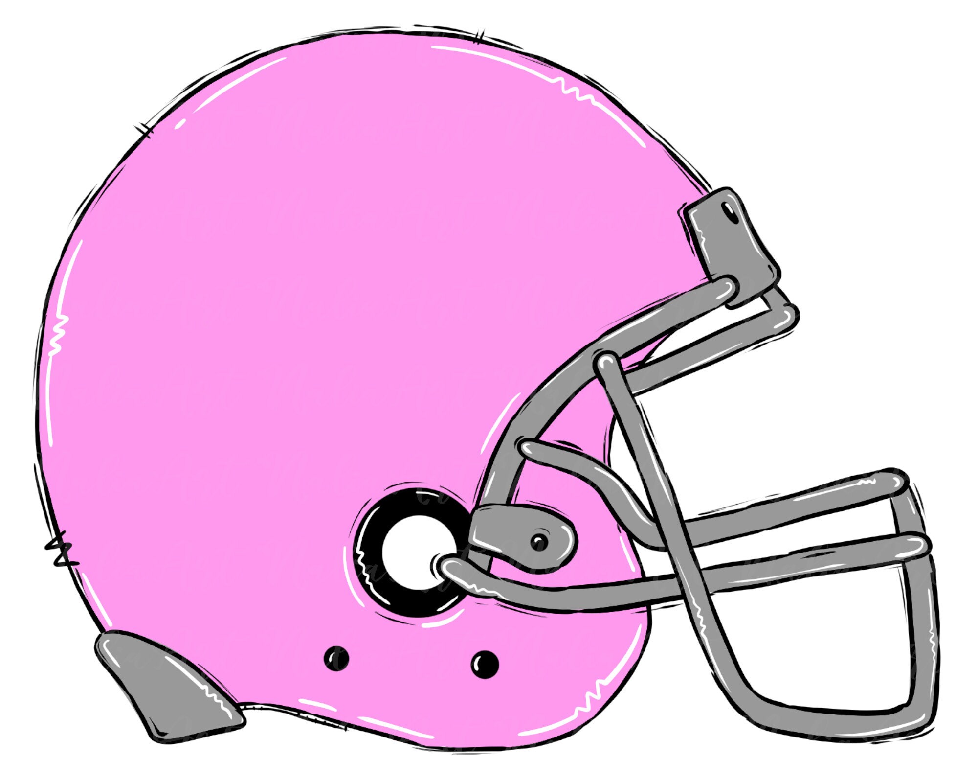 Hot Pink Football Helmet