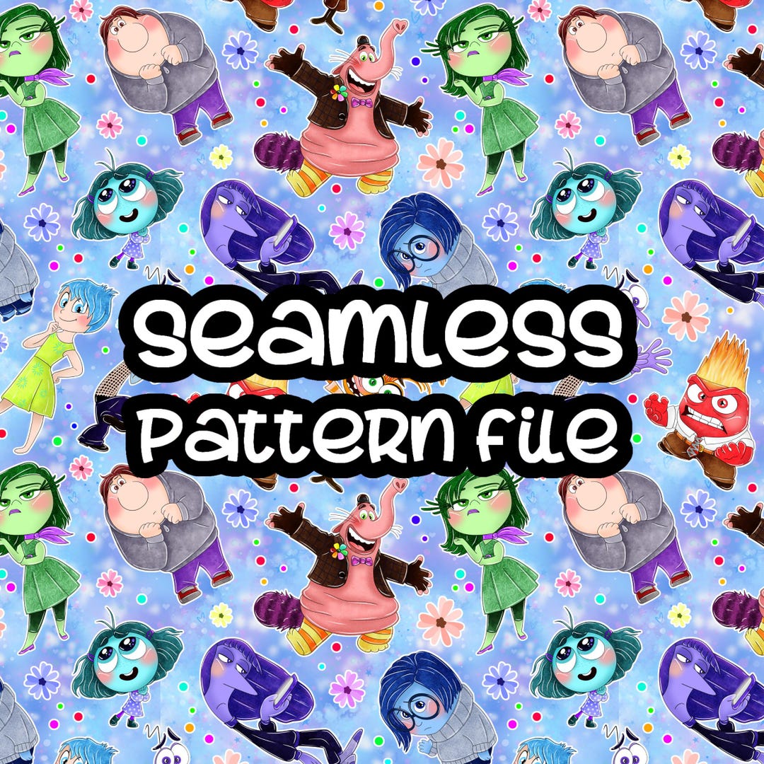 Inside Out Seamless Pattern, Digital Paper Background Download JPG - Etsy