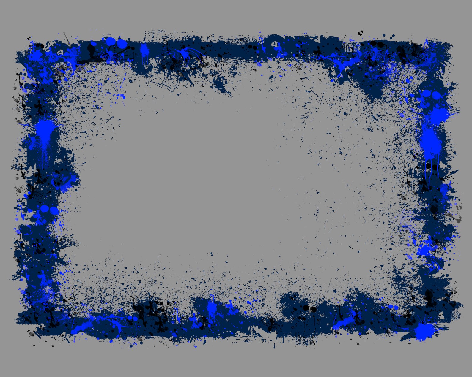 Frame Splatter Blue Background | Printable Artwork | Splash Frame ...