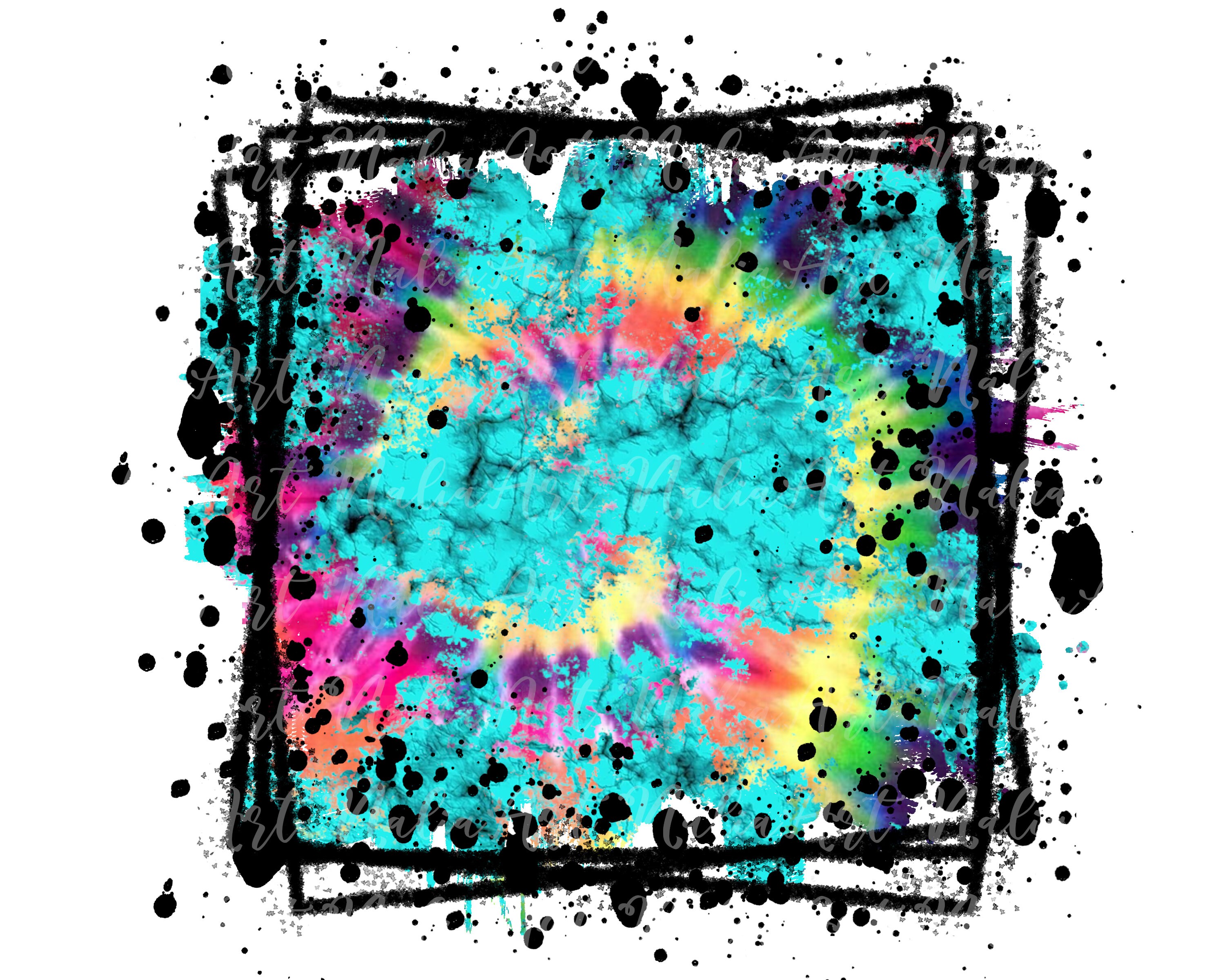 Background Turquoise Tie Dye Distressed Print Turquoise - Etsy