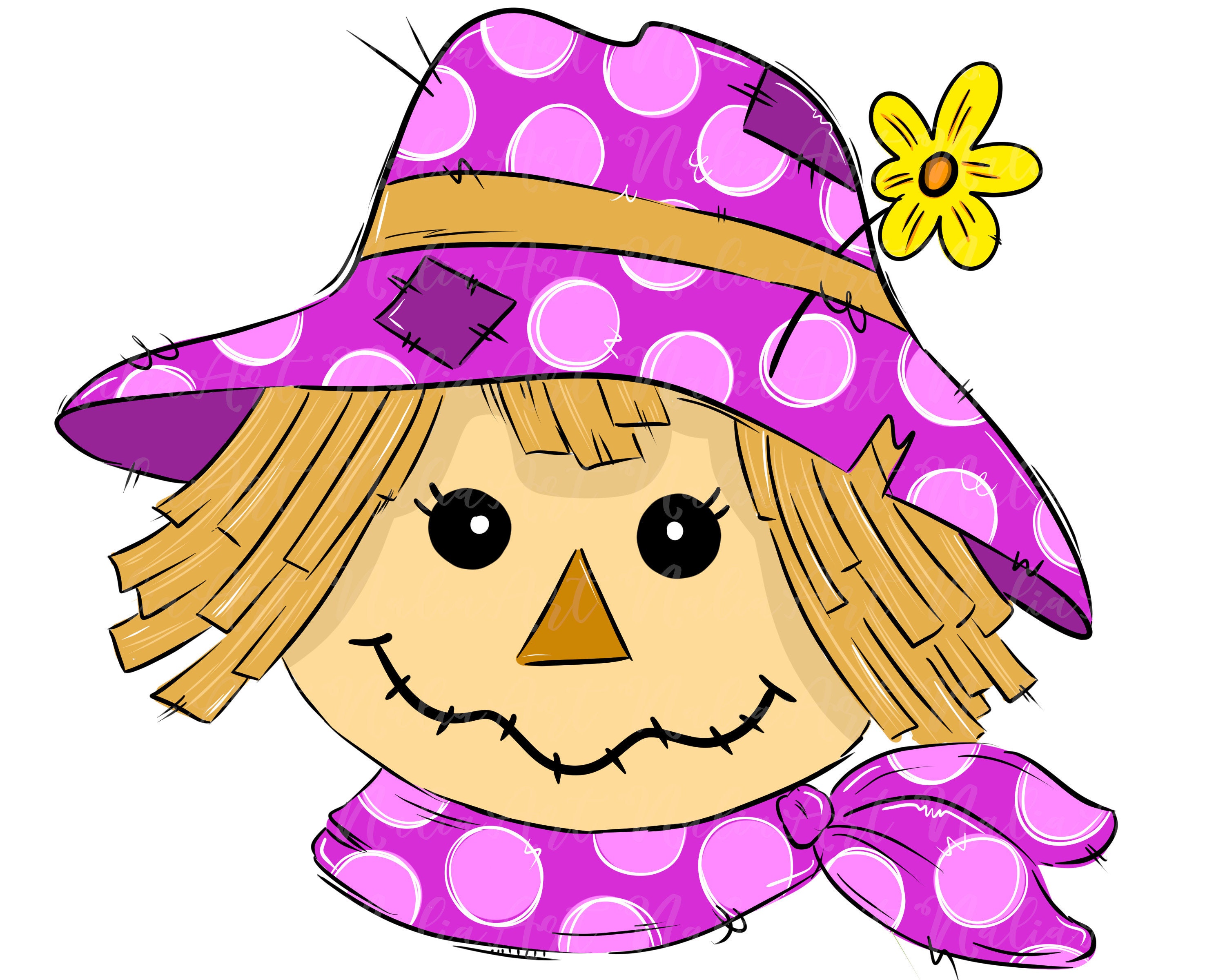 Female Scarecrow Cartoon