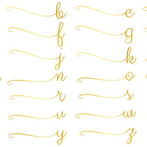 Gold Alphabet Clip Art, Gold Foil Alphabet, Digital Clipart, Numbers ...