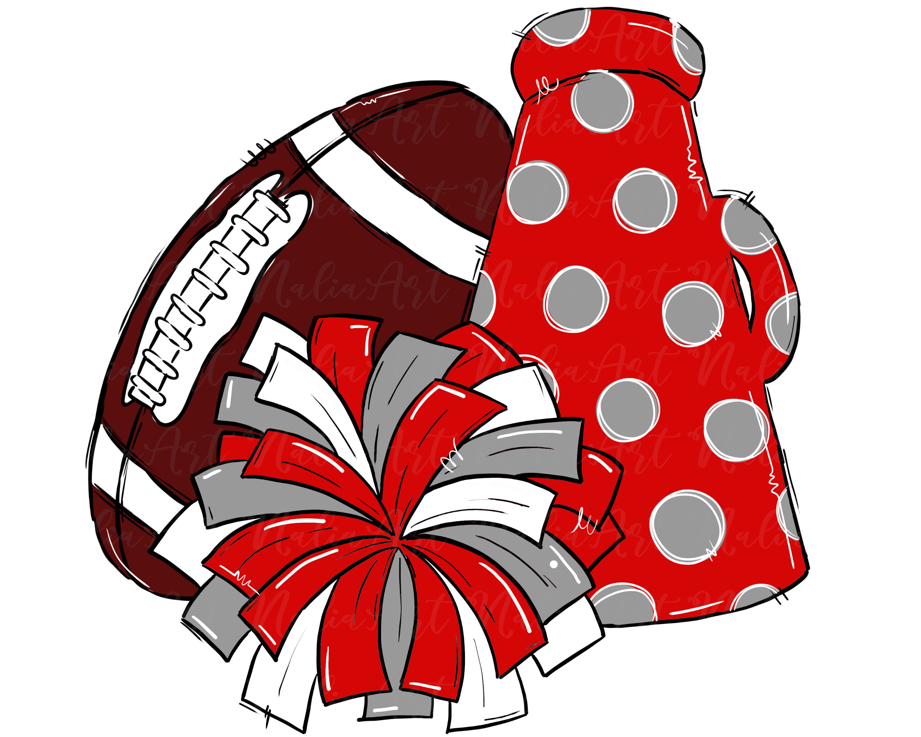 Red Cheer Clip Art