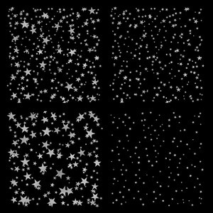 Silver Star Overlays, Background Stars Patterns in PNG Format With ...
