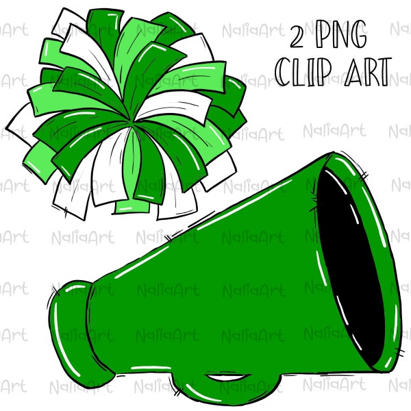 Cheerleading Megaphone Green Png - Etsy