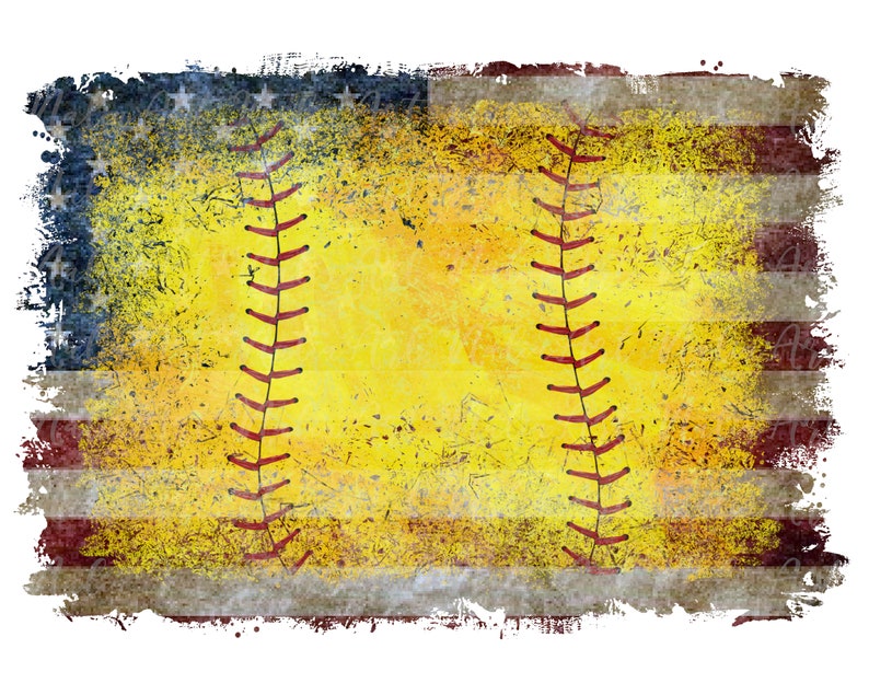 Background Softball Distressed Grunge Distressed USA Baseball - Etsy