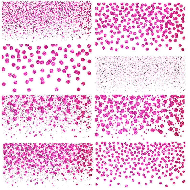 Pink Glitter Border, Confetti Borders,clipart Pink, Glitter Clip Art ...