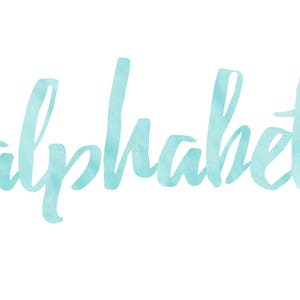 Blue Alphabet Clip Art Digital Clipart Font Letters Numbers - Etsy