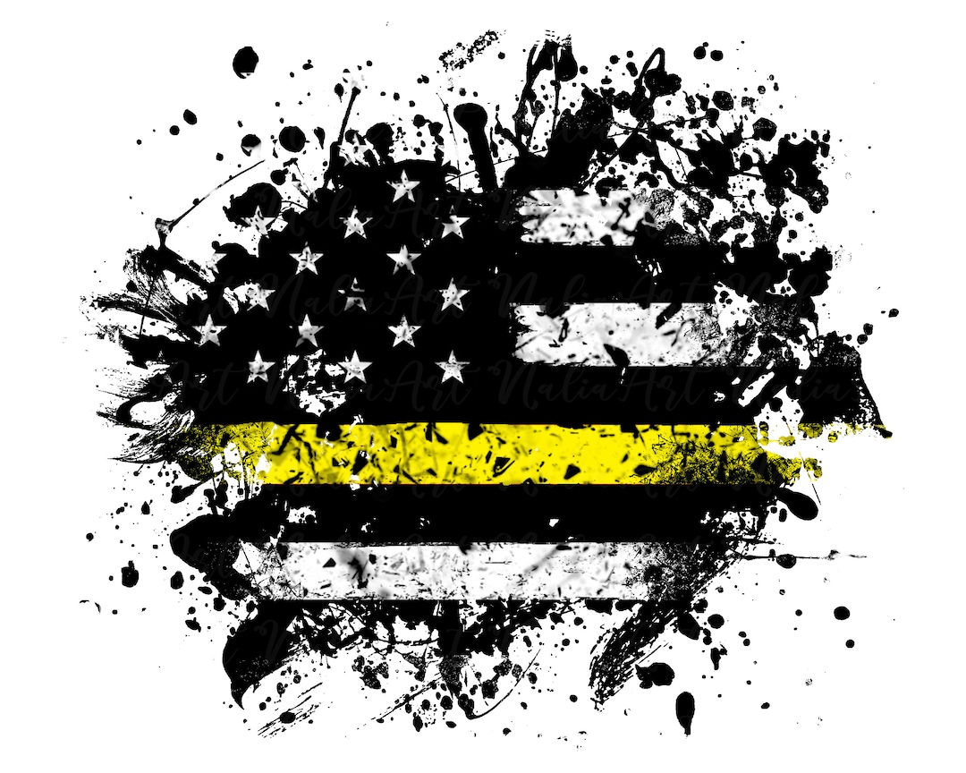 Background Yellow Line Flag Dispatcher Operator 911 Design Flag Grunge ...