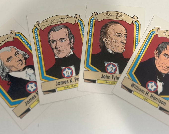 Presidents of the United States Flash Cards Vintage 1987 - Etsy