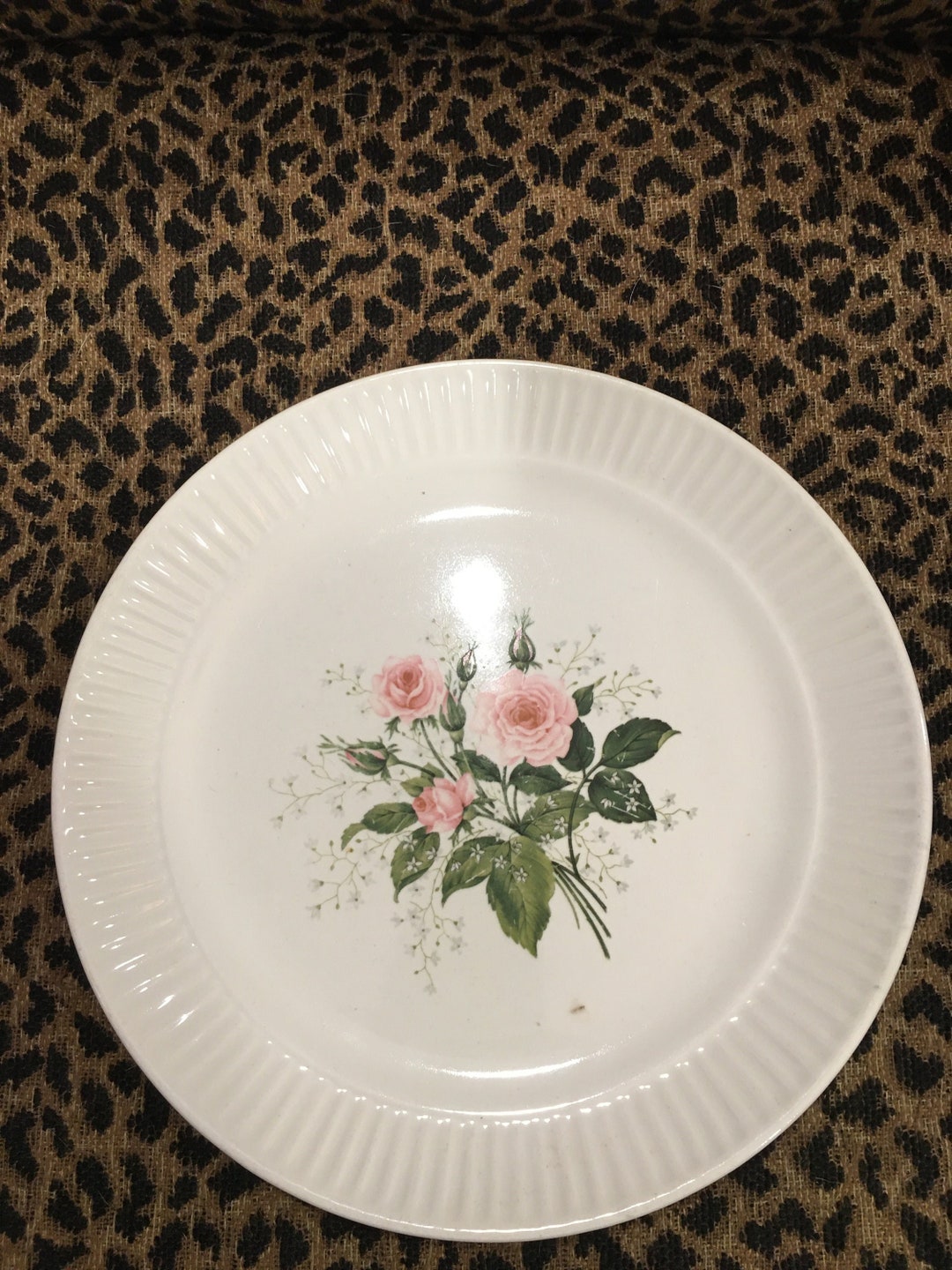 1940s Canonsburg China Dinner Plate Garden Rose Pattern - Etsy