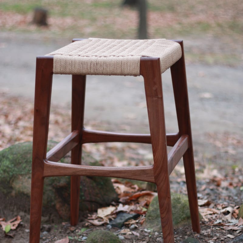 Danish Oak Bar Stool - Etsy