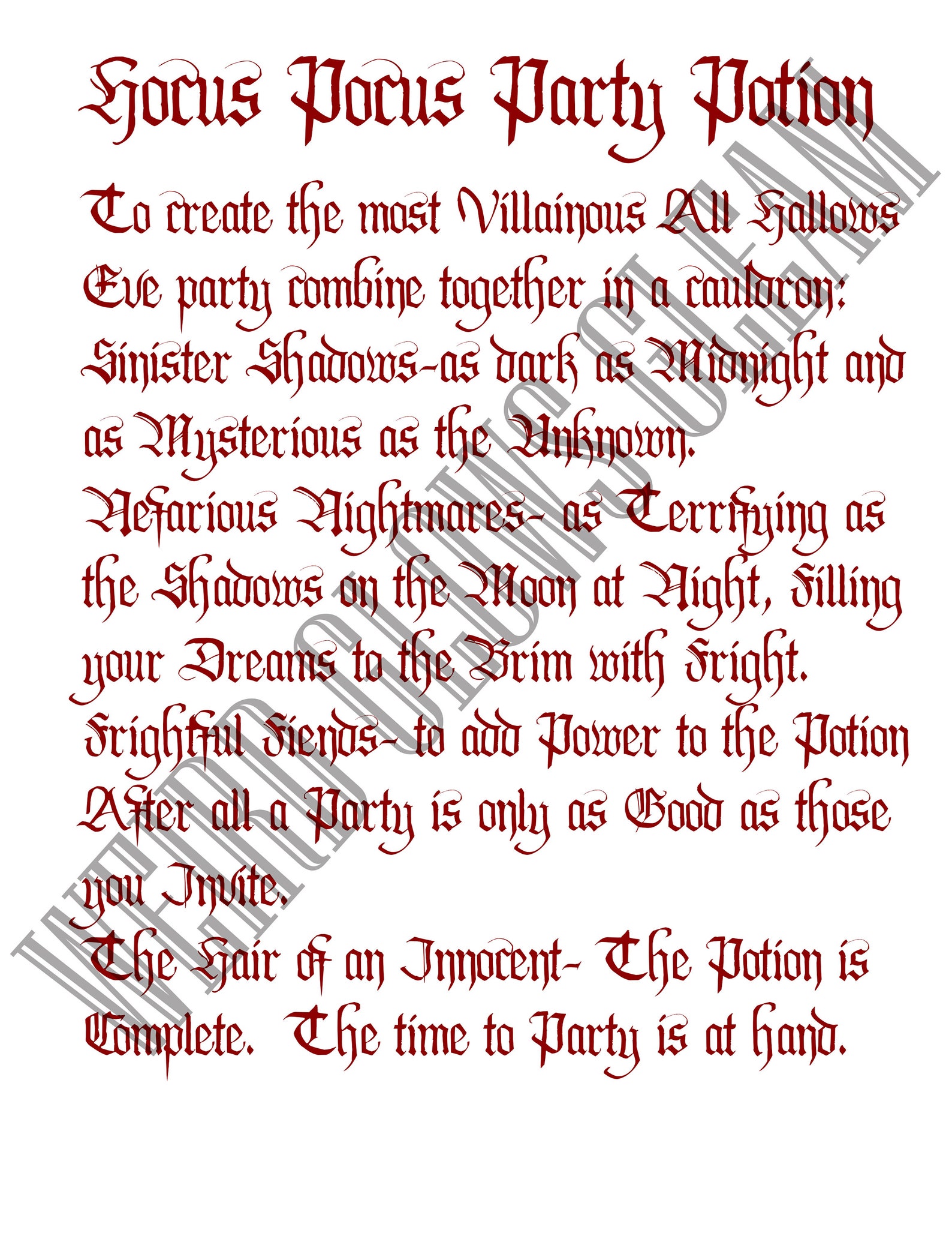 Hocus Pocus Spell Pages Volume 3 - Etsy
