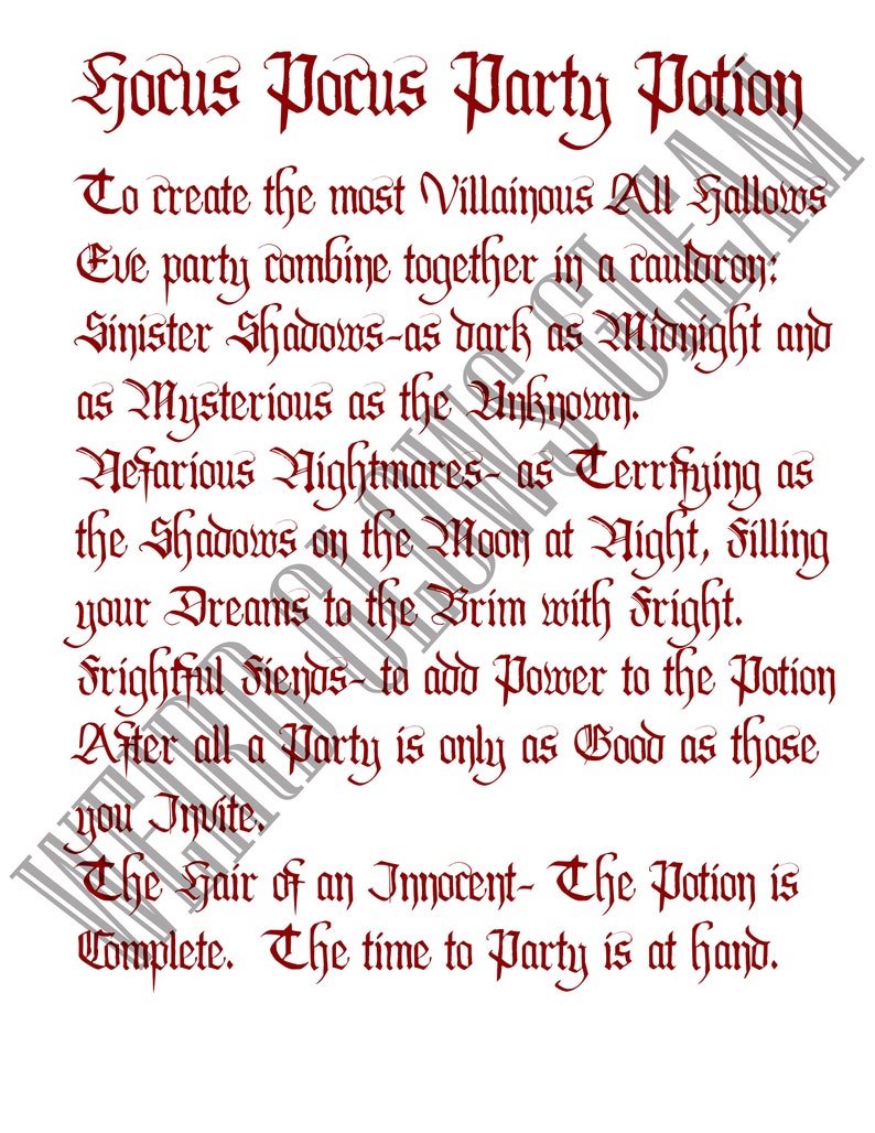Hocus Pocus Spell Pages Volume 3 - Etsy