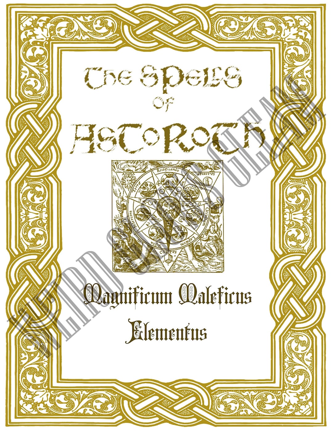 The Spells of Astoroth- Bedknobs and Broomsticks Inspired Spell Book ...