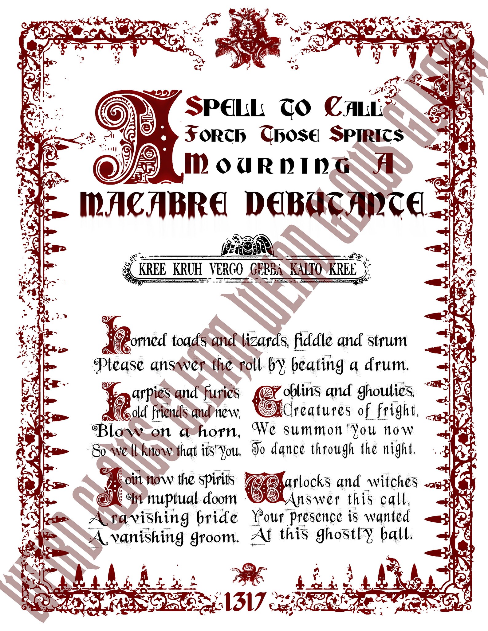 Madame Leota Spell Book 14 Printable Haunted Mansion Pages - Etsy