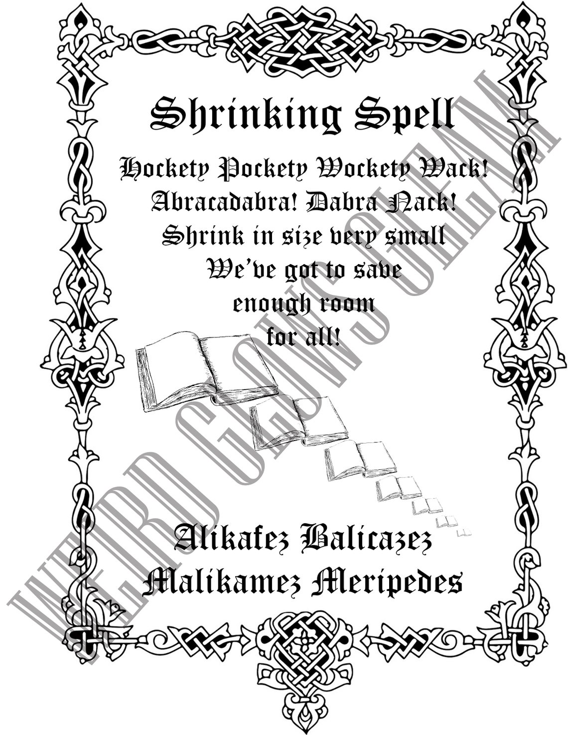 Disney Merlin Spell Book Pages part 1 - Etsy