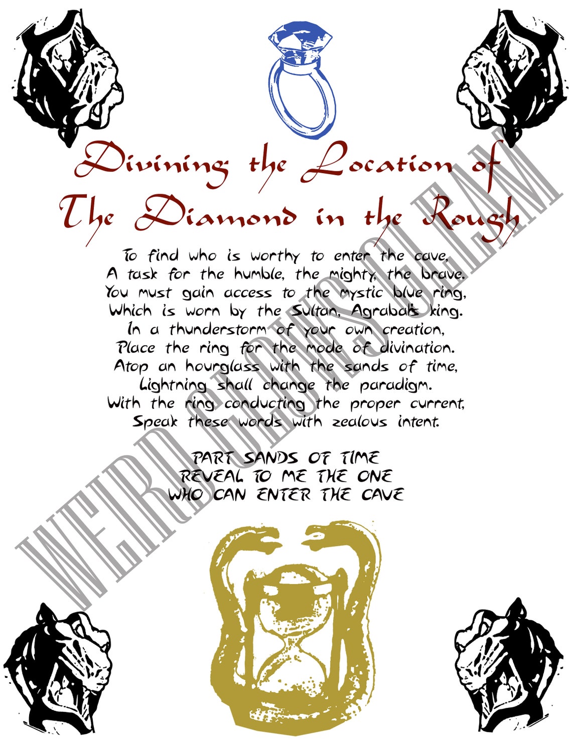 Jafar Aladdin Inspired Spell Book Pages - Etsy