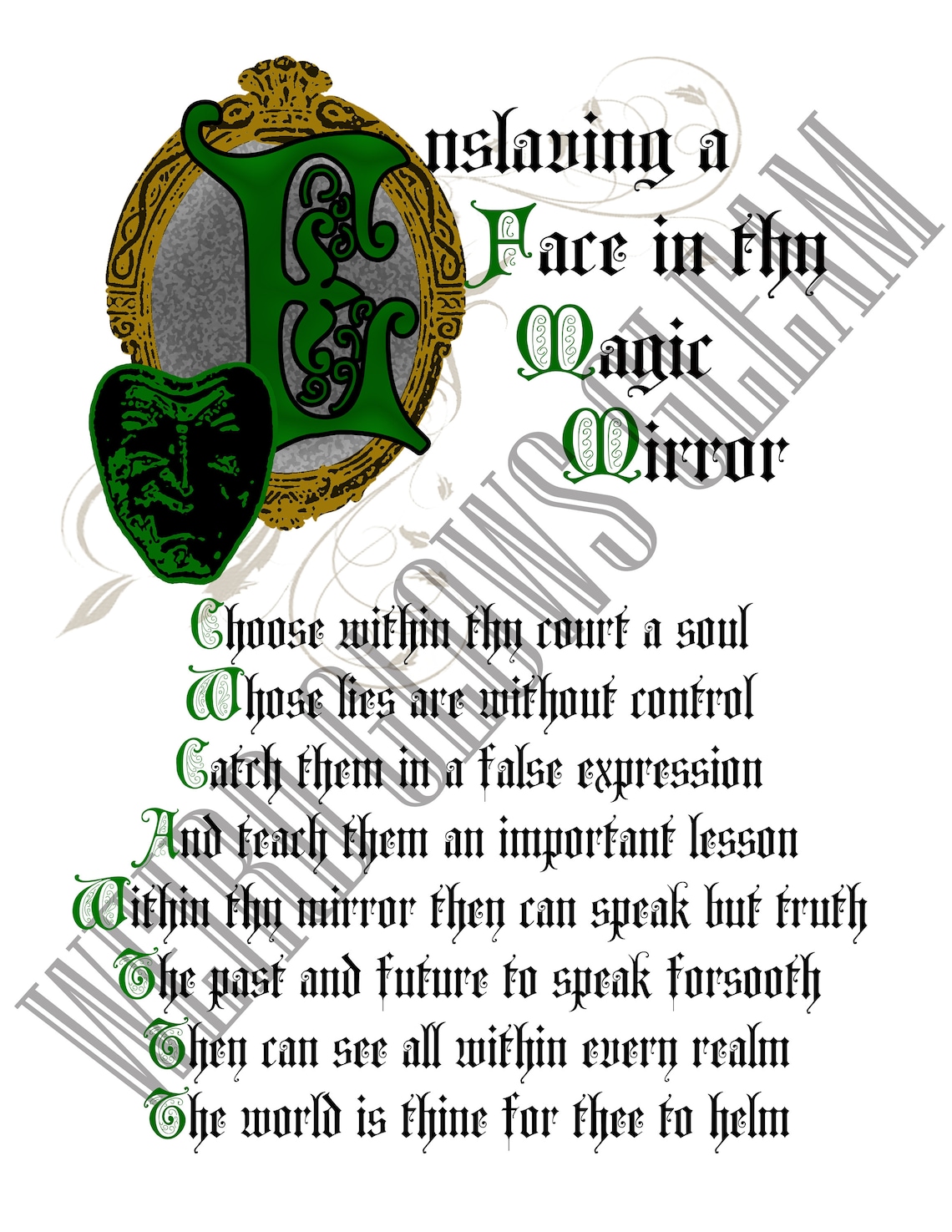 Evil Queen Inspired Spell Book Pages - Etsy