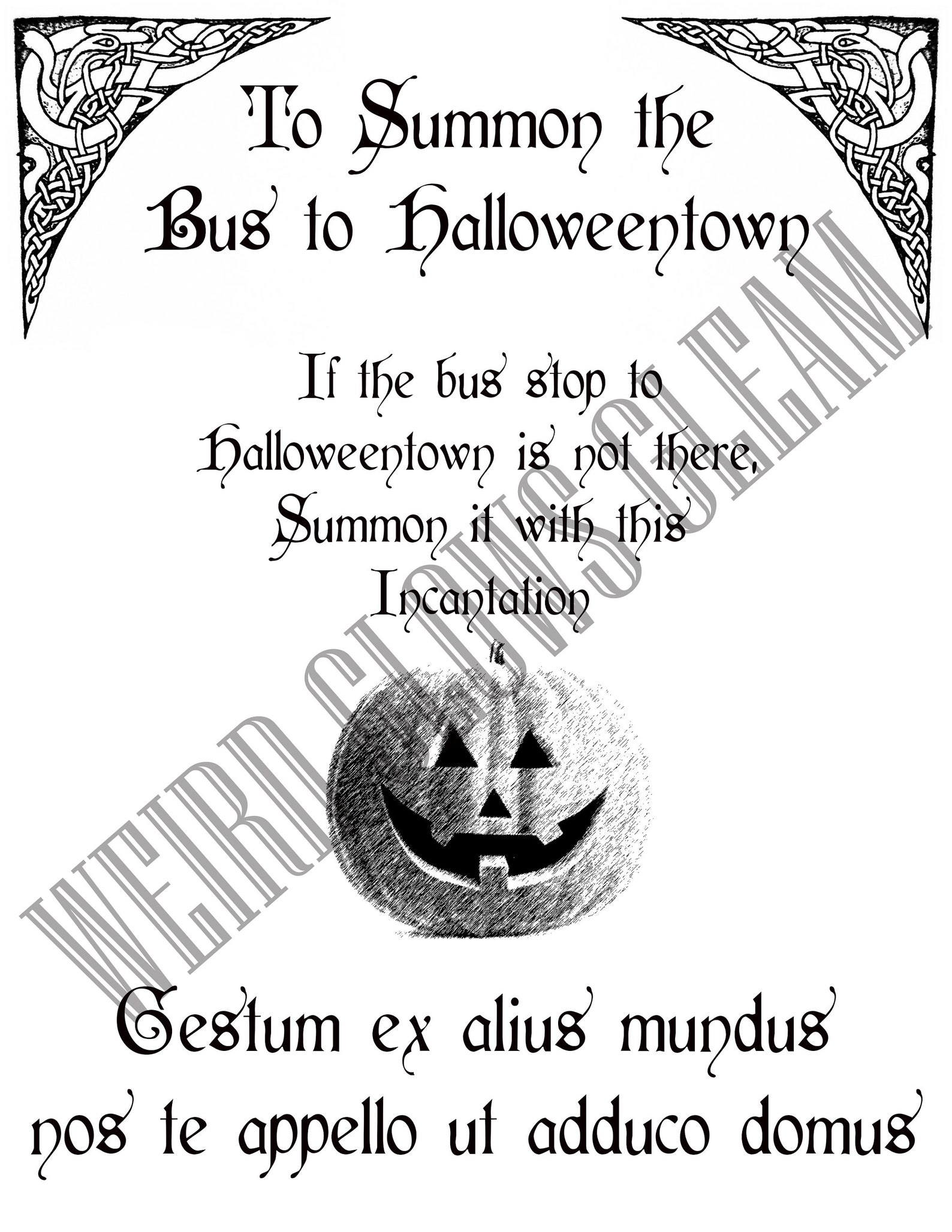 Halloweentown Inspired Spell Book Pages. - Etsy