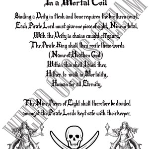 Pirates of the Caribbean Inspired Spell Book Pages - Etsy