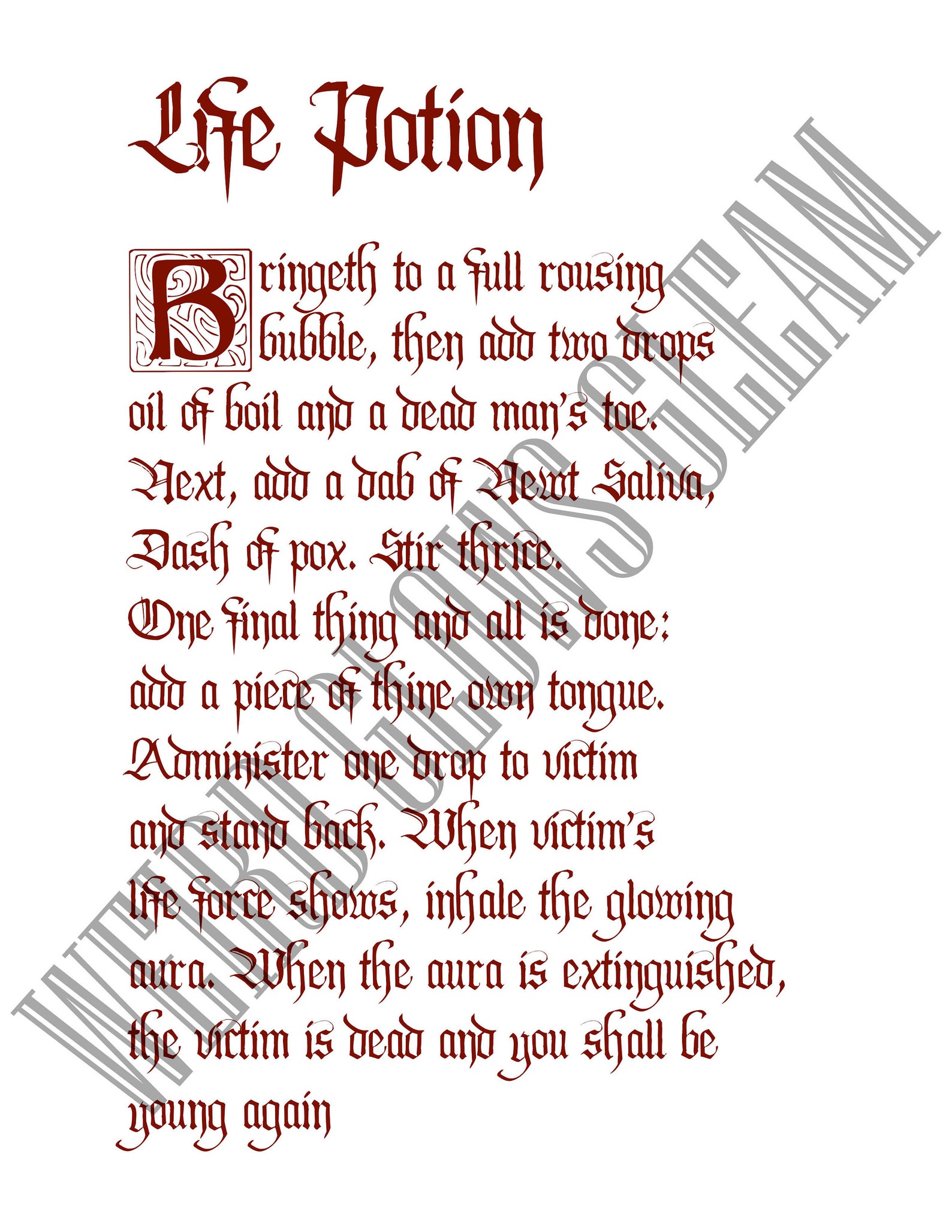 Hocus Pocus Spell Book Pages | Etsy