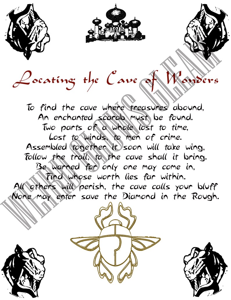 Jafar Aladdin Inspired Spell Book Pages - Etsy Canada