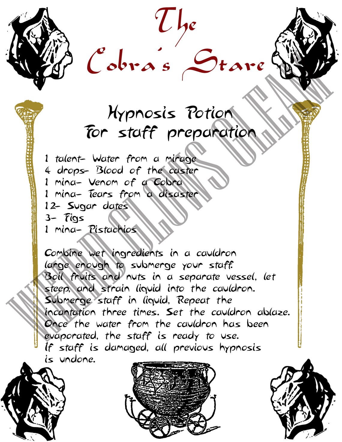 Jafar Aladdin Inspired Spell Book Pages - Etsy