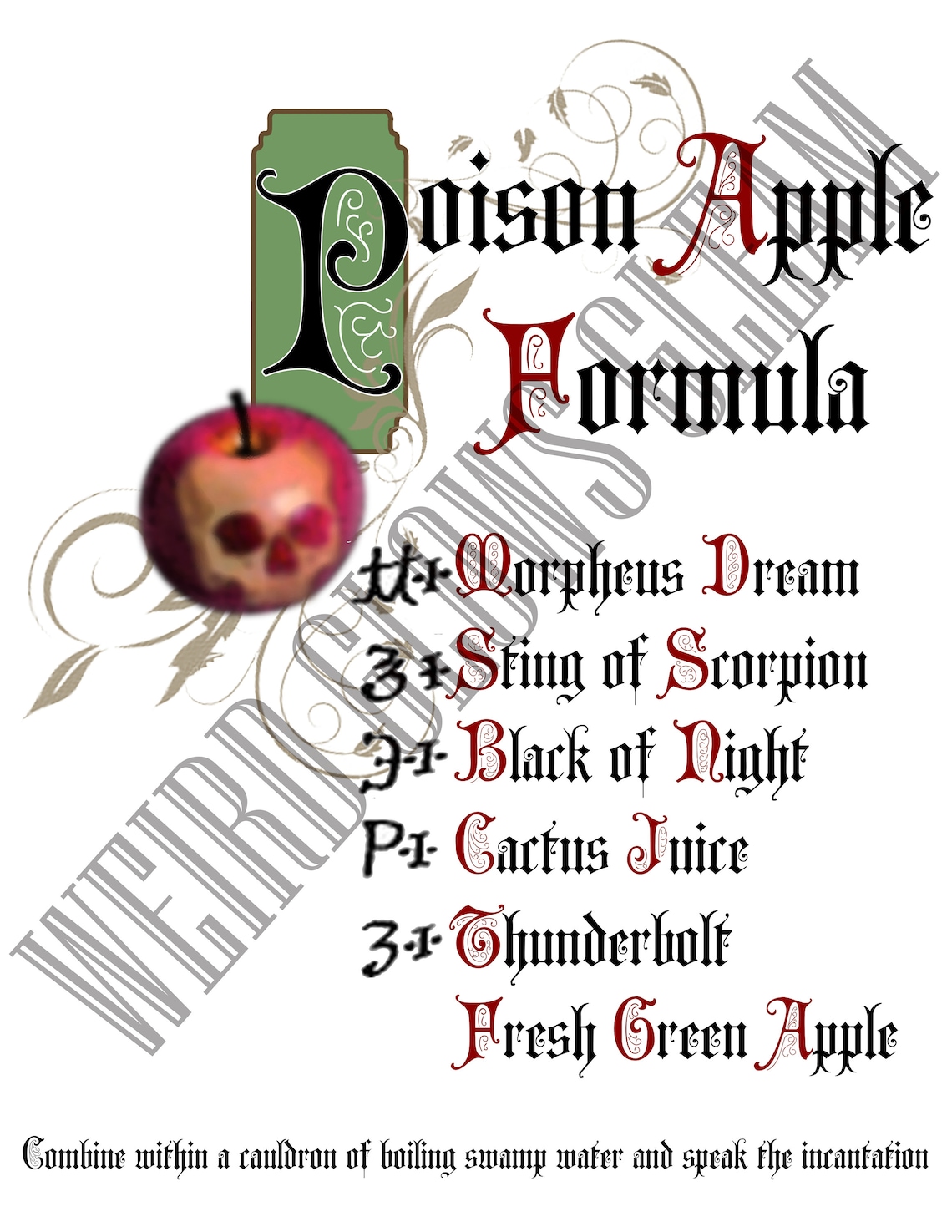 Evil Queen Inspired Spell Book Pages - Etsy