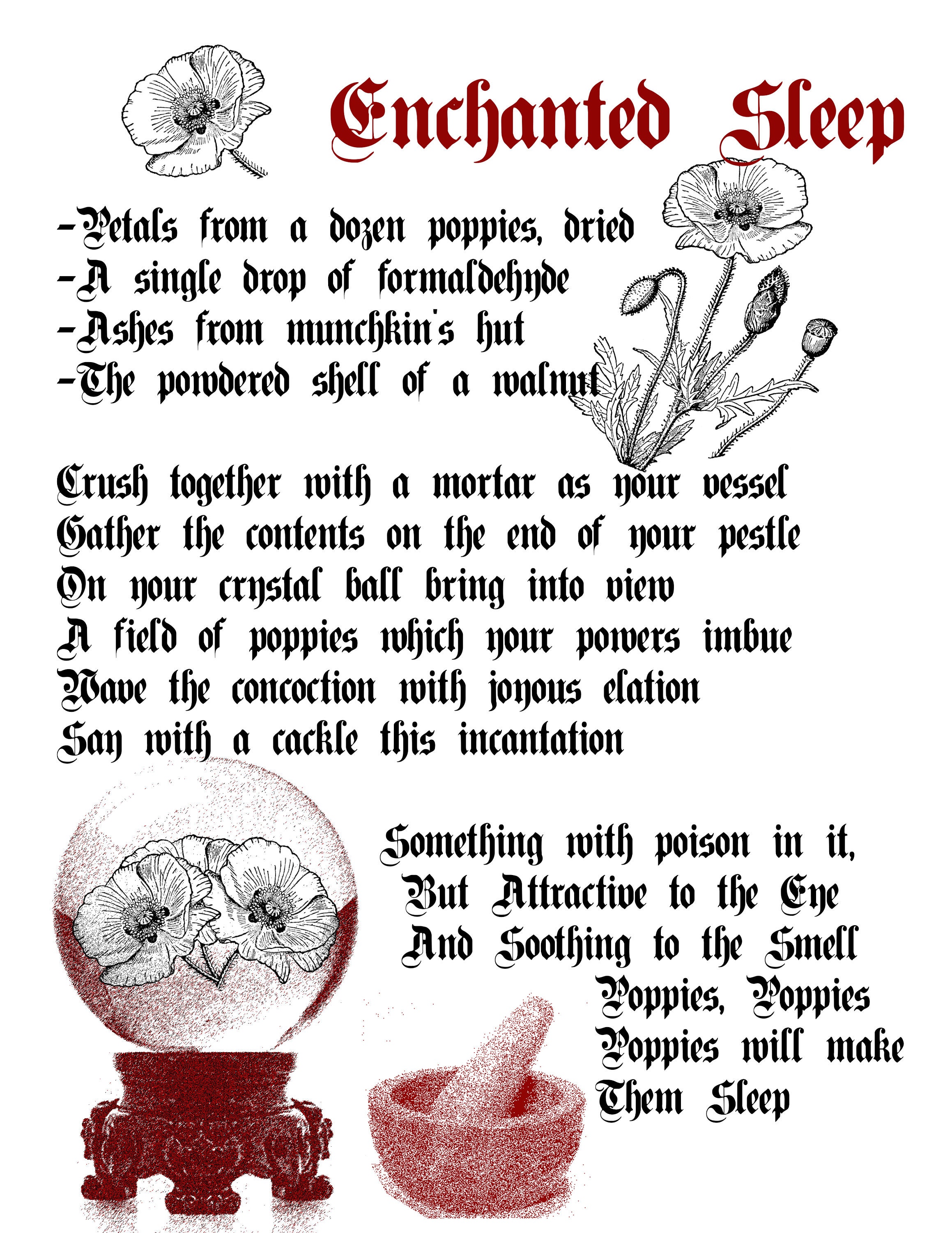 Wicked Witch of the West Inspired Spell Book Pages - Etsy