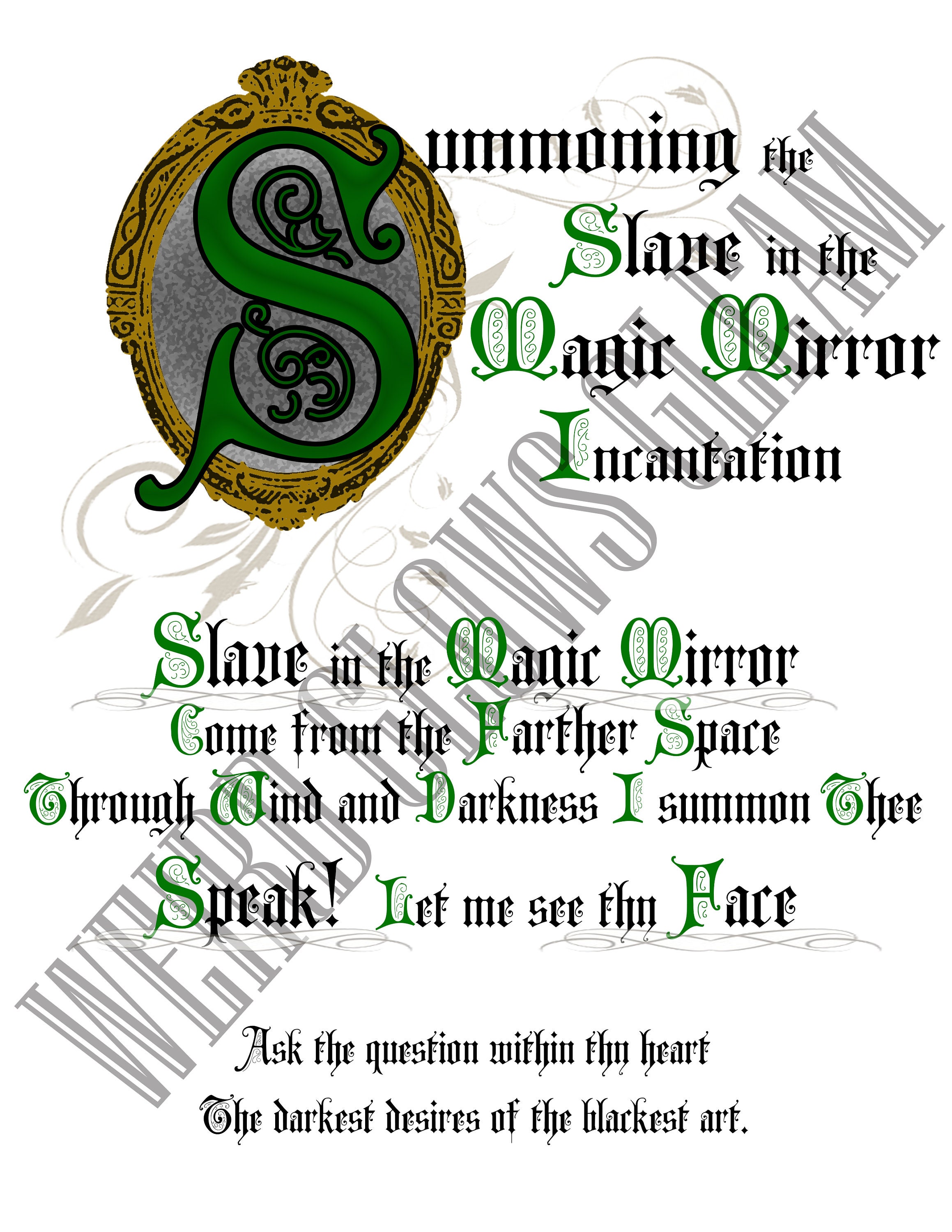 Evil Queen Inspired Spell Book Pages - Etsy