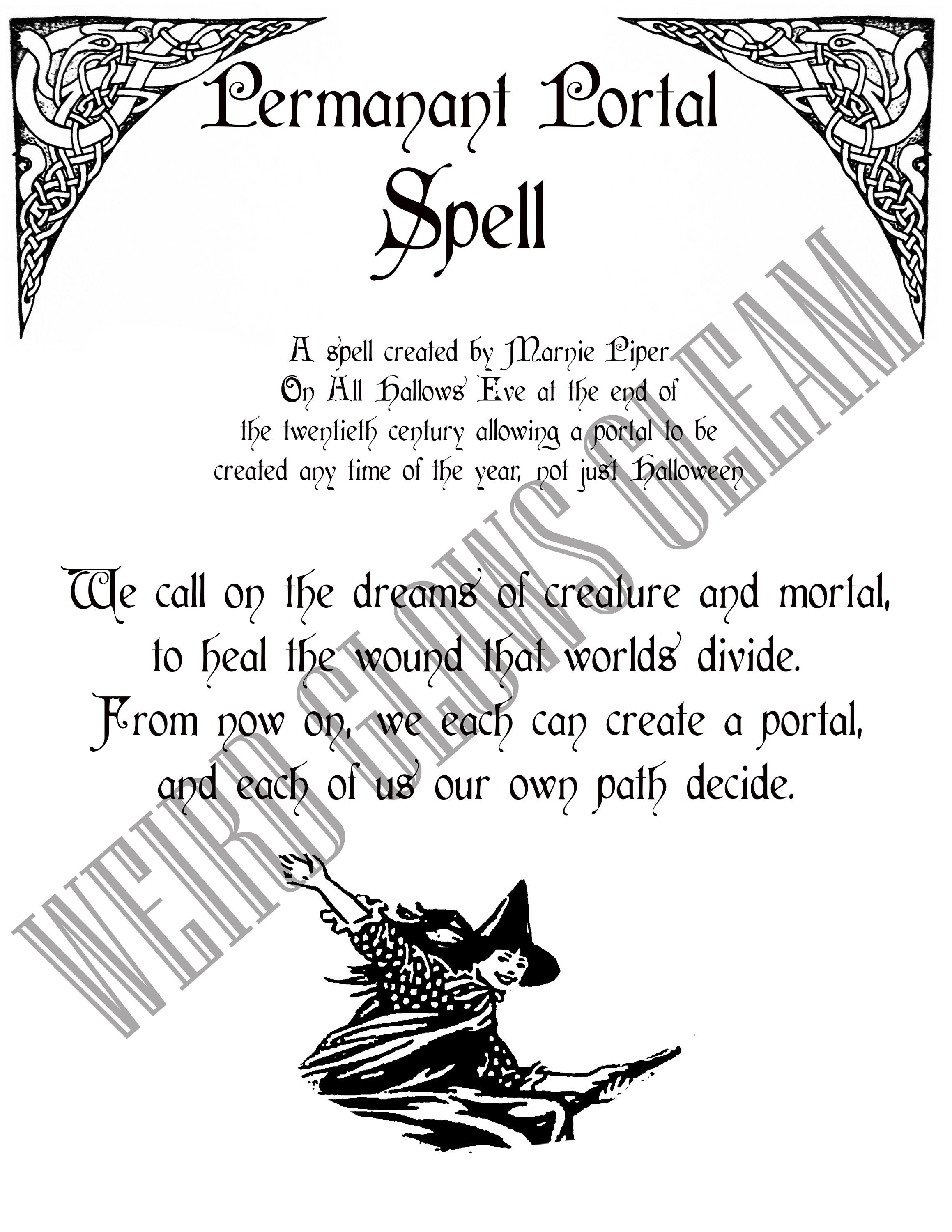 Halloweentown Inspired Spell Book Pages. - Etsy
